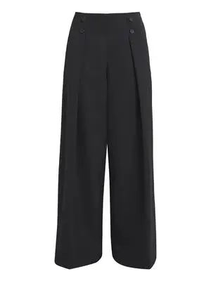Claudie Pierlot Pleated Wide-leg Trousers - Black