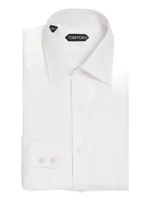 TOM FORD Cotton Slim Shirt - White