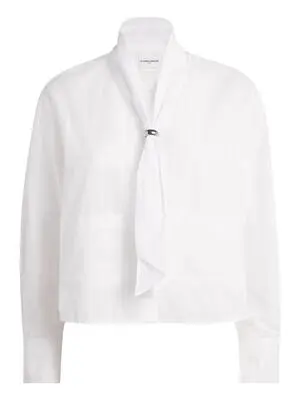 Claudie Pierlot Striped Cotton Shirt - White