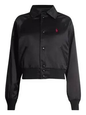 Polo Ralph Lauren Collared Bomber Jacket - Black