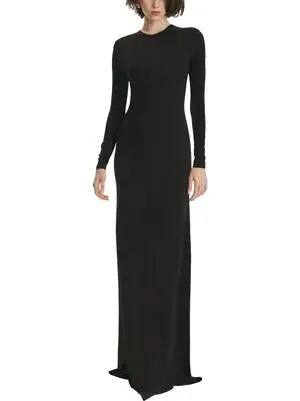 2310 STUDIO Long-sleeve Maxi Dress - Black