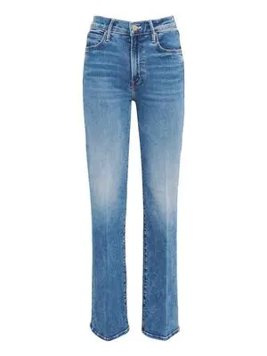 MOTHER The Kick It Straight Leg Jeans - Blue