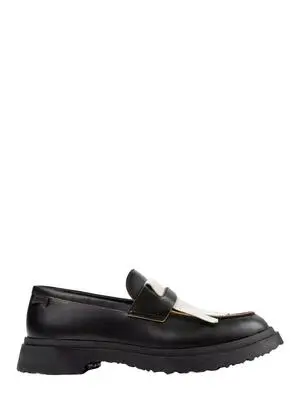 Camper Twins Fringed Walden Loafers Black