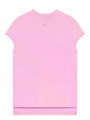 COURREGES Logo T-shirt - Pink