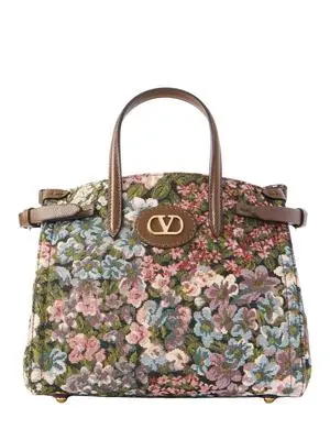Valentino Garavani Antibes Small Floral-jacquard Tote - Multi