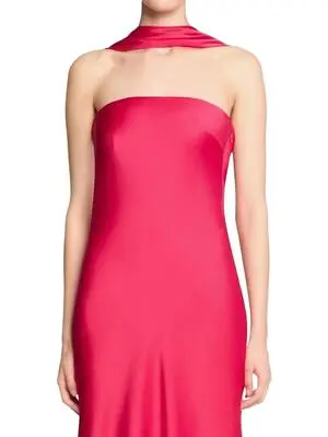 HALSTON Vali Open-Back Gown