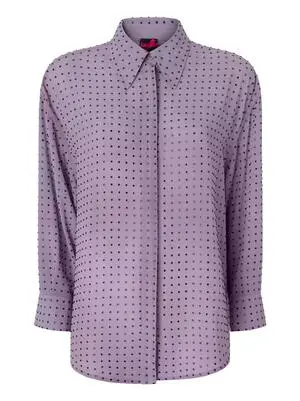 Pinko Stud-embellished Shirt - Purple