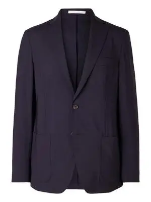 Eleventy Wool-blend Suit Jacket - Blue