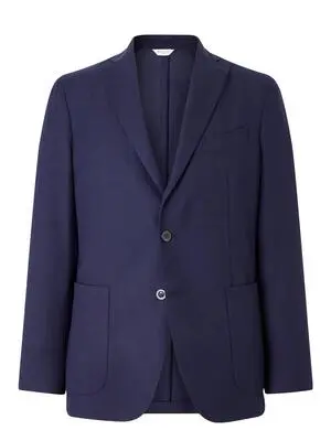 Boglioli K-jacket Virgin Wool-hopsack Blazer - Blue