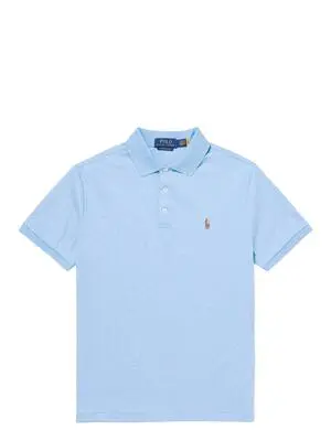 Polo Ralph Lauren Logo-embroidered Cotton-jersey Polo Shirt - Blue