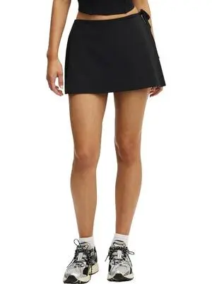 Cotton:on Active Wrap Mini Skirt - Black