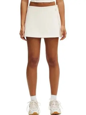 Cotton:on Active Wrap Mini Skirt - Coconut Milk