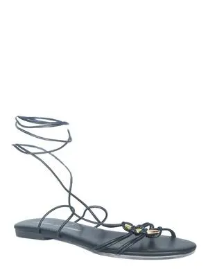 LAUREN LORRAINE Gladiator Sandals - Black