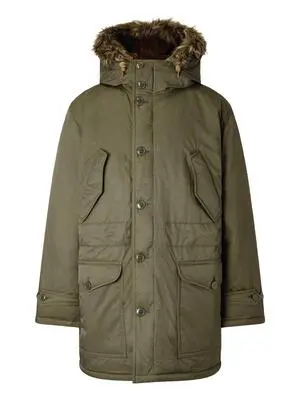 Ralph Lauren Plush-trimmed Padded Shell Hooded Parka - Green