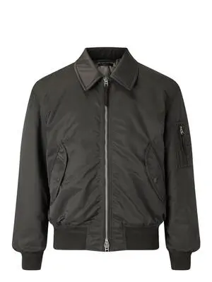 TOM FORD Padded Satin Bomber Jacket - Green