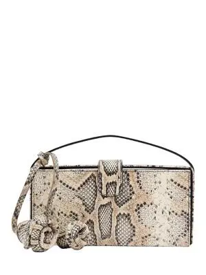 Magda Butrym Apolonia Snake-effect Leather Clutch - Animal Print