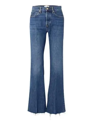 FRAME FRAME The Lax Distressed Flared Jeans