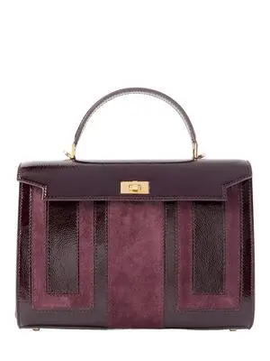 ANYA HINDMARCH Mortimer Patchwork Tote - Burgundy