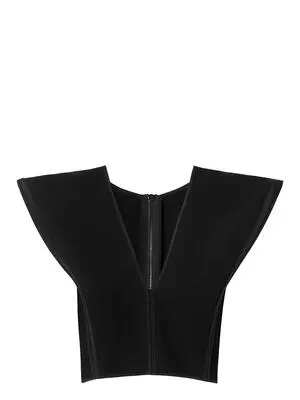 Maticevski Kombat Crepe Top - Black
