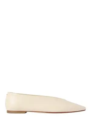 AeydĒ Betty Leather Ballet Flats - Neutrals