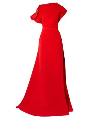 Maticevski Absolve Draped Crepe Gown - Red