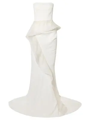 Maticevski Hopeton Strapless Bead-embellished Gown - White