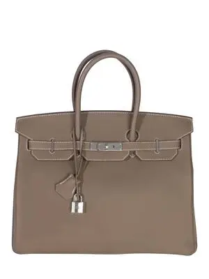 Hermès Etoupe Togo Birkin 35 Phw - Gray