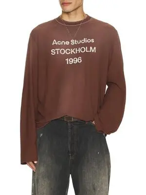 Acne Studios Long Sleeve T-shirt - Chocolate Brown