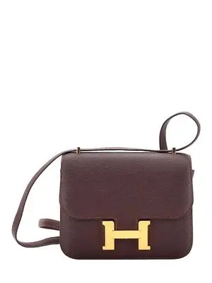 HERMES 18 Constance Bag Chevre Mysore - Brown