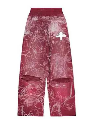 VERTABRAE C7 Graffiti Sweats - Red