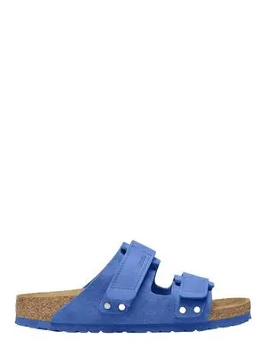 BIRKENSTOCK Uji Nubuck Slides - Ultra Blue