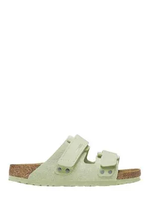 BIRKENSTOCK Uji Nubuck Sandals - Faded Lime