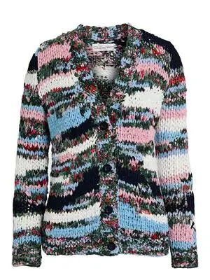 Oscar De La Renta Crochet Cardigan - Light Blue