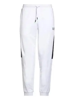 EA7 Pants Size Cotton, Polyester, Elastane - White