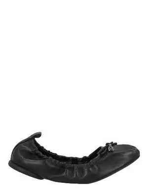 Hogan Leather Ballet Flats - Black
