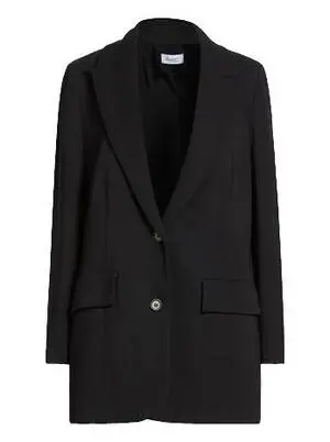 HOPPER Crepe Single-breasted Blazer - Black