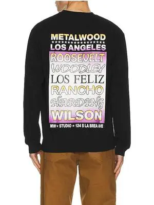 METALWOOD STUDIO Flyer Long Sleeve Tee - Black
