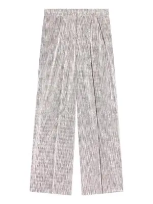 Giorgio Armani Chevron Jersey Pleated Trousers - Camel