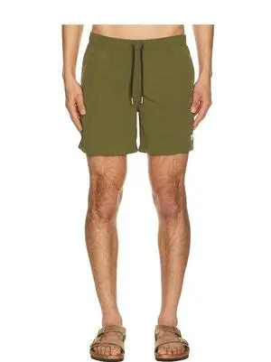BATHER Solid Classic Swim Trunk - Solid Olive