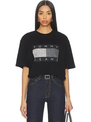 Tommy Hilfiger 90s Distressed Flag Tee - Black