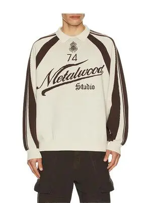METALWOOD STUDIO Knit Football Top - Cream
