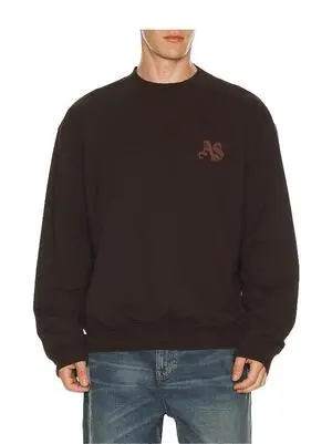 ALLSAINTS Icon Crew Neck Sweatshirt - Plum Brown