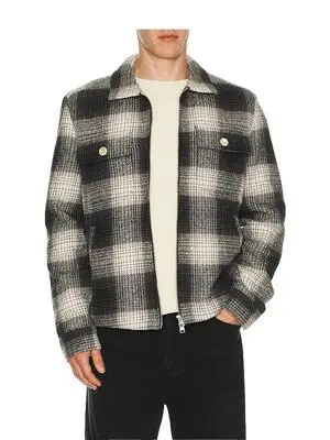 ALLSAINTS Matheson Tweed Jacket - Black & Off White