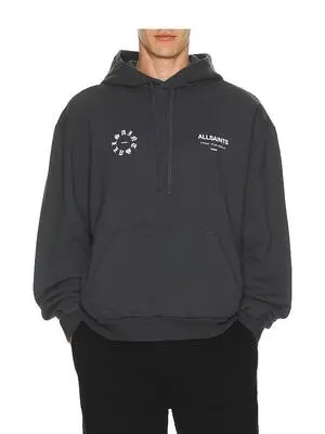 ALLSAINTS Kindred Graphic Hoodie - Washed Black