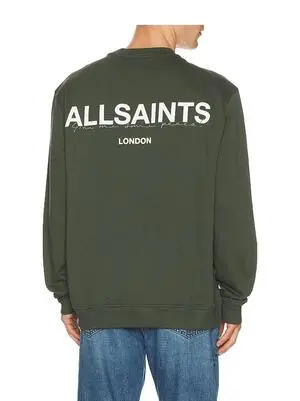 ALLSAINTS Halcyon Crew Sweatshirt - Garnet Green