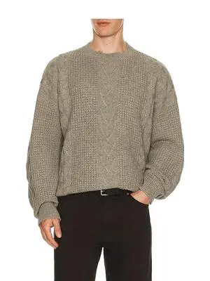 ALLSAINTS Tenter Crew Neck Sweater - Fawn Brown