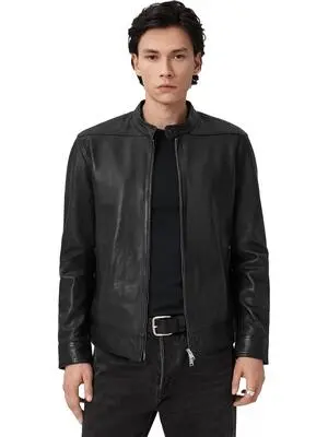 ALLSAINTS Holt Leather Jacket - Black