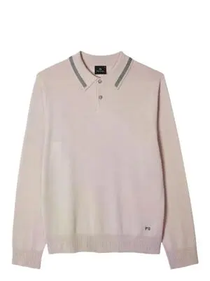 Paul Smith Striped-collar Polo Shirt - Neutrals