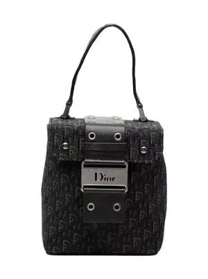 Dior Diorissimo Trotter Canvas Vanity Bag - Black