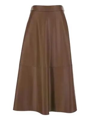 Max Mara A-line Skirt With Concealed Zip Fastening - Brown